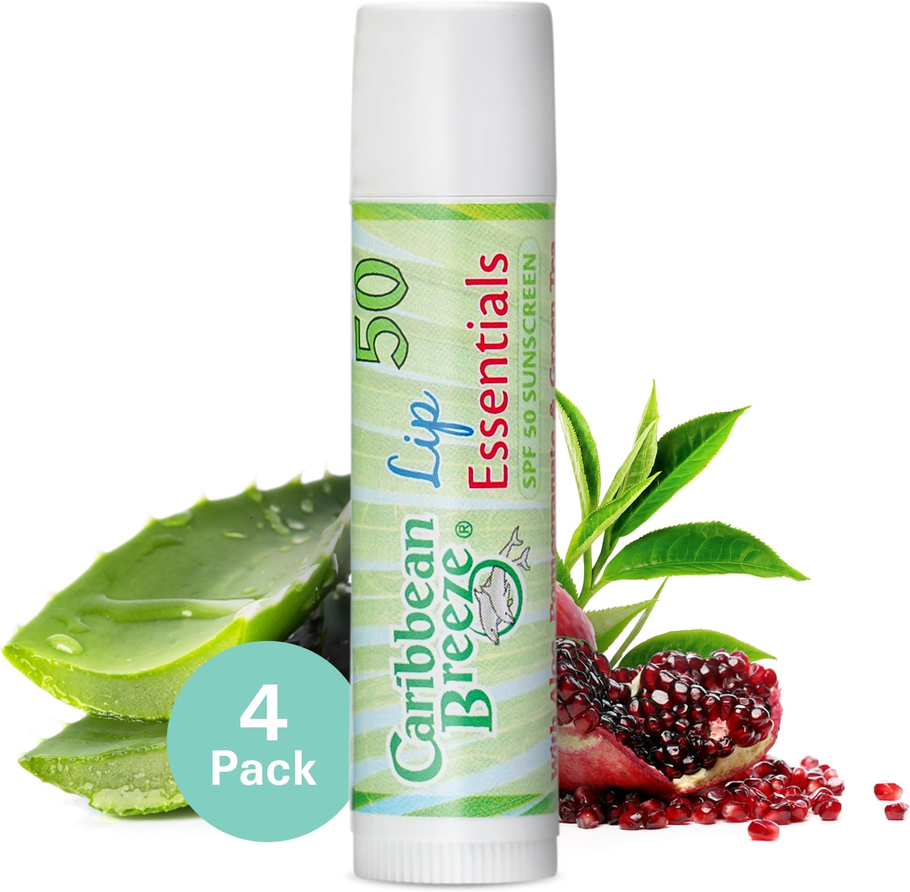 Amazon.com : Caribbean Breeze Lip Essentials Sunscreen Lip Balm SPF 50 ...