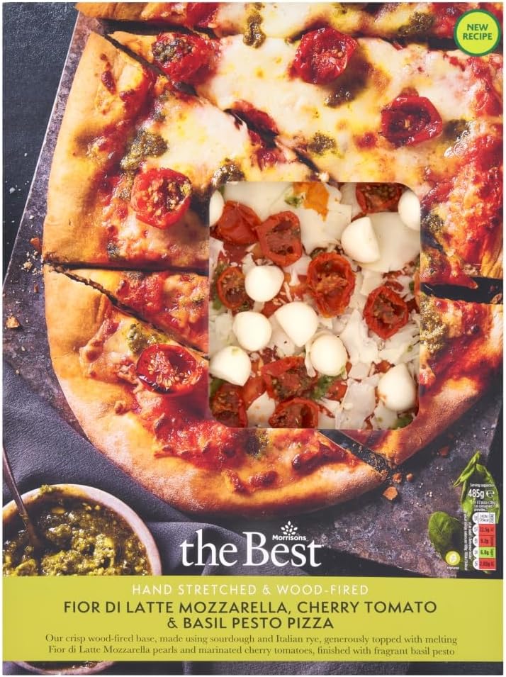 Morrisons The Best Margherita & Pesto Pizza 485g : Amazon.co.uk: Grocery