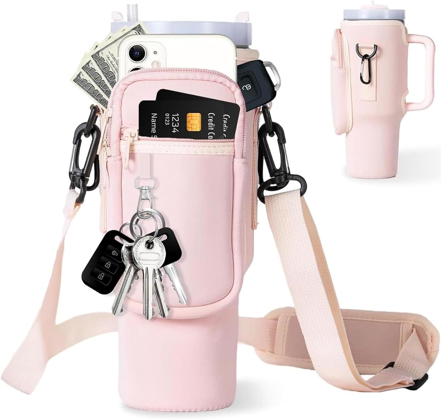 Amazon.com : Water Bottle Carrier Bag 40 Oz Stanley， Stanley Cup Bag ...
