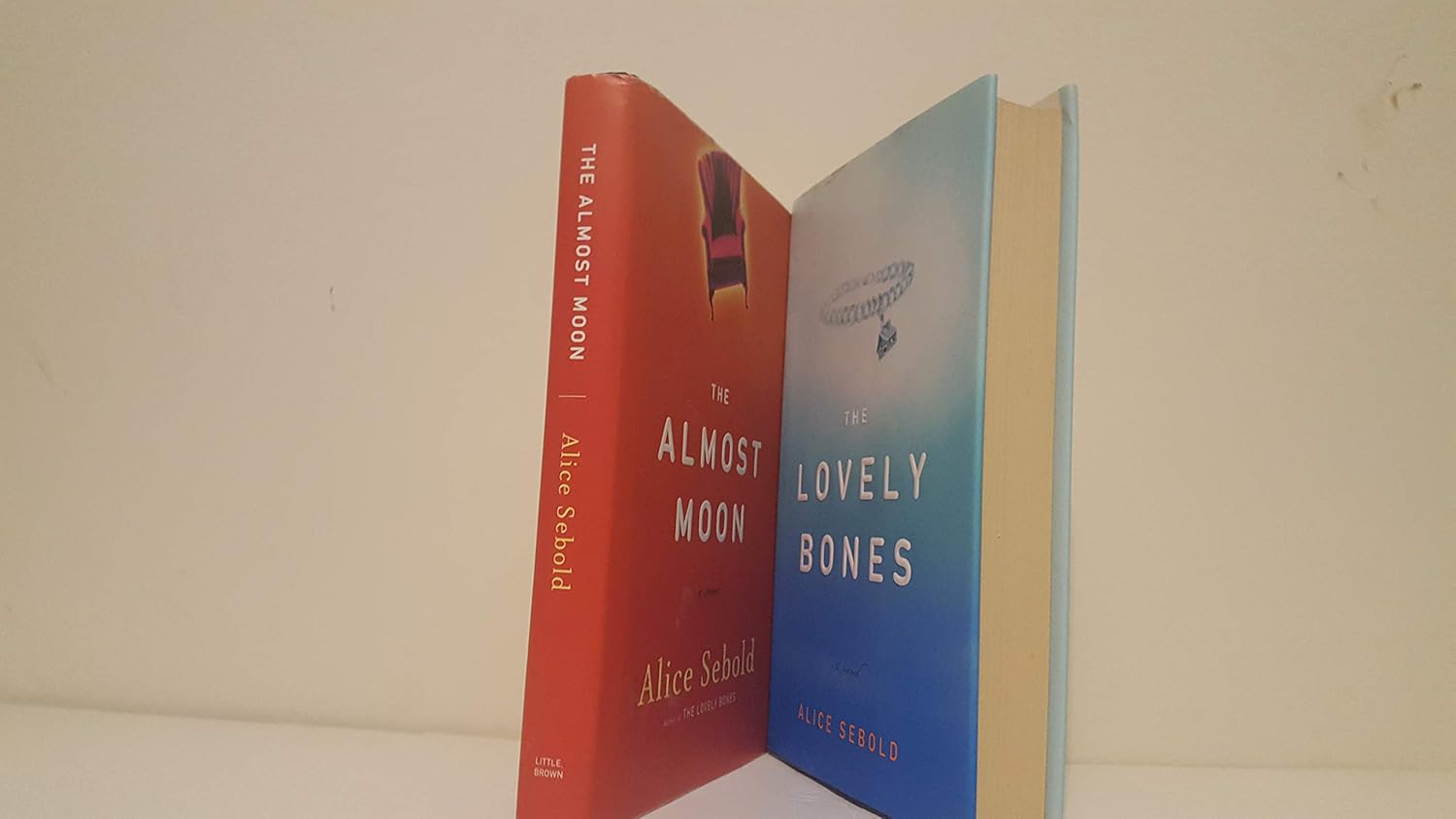 2 Volumes of Hardcover Alice Sebold's Novels- #1 ALMOST MOON #2 LOVELY ...