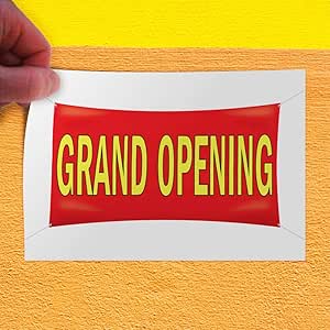 Amazon.com : Decal Sticker Grand Opening Business Style B Business ...