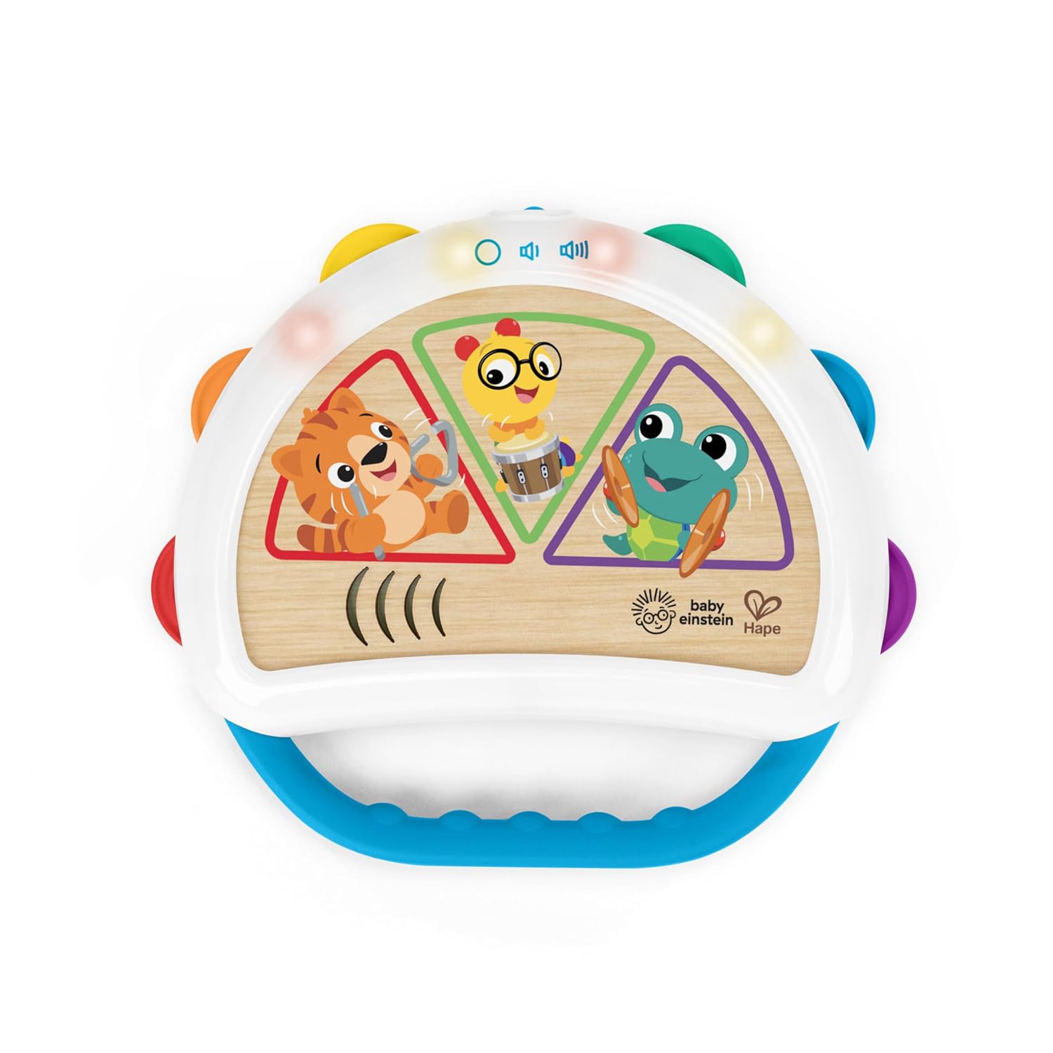 Amazon.com: Baby Einstein + Hape Tap & Shake Magic Touch Tambourine ...