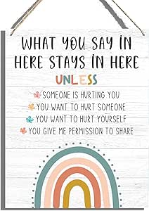 Amazon.com: Cosrkee What You Say In Here Stays In Here Signs ...