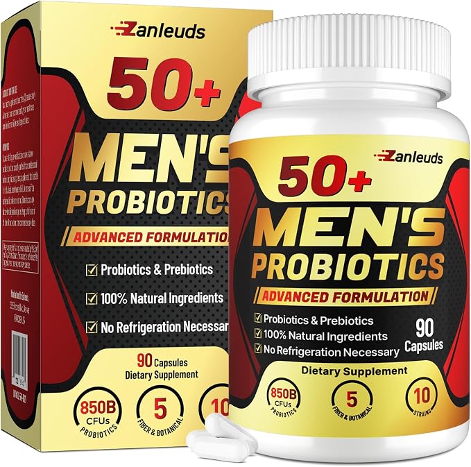 Amazon.com: Probiotics for Men, Potent 50+ Mens Probiotic, Complete Gut ...