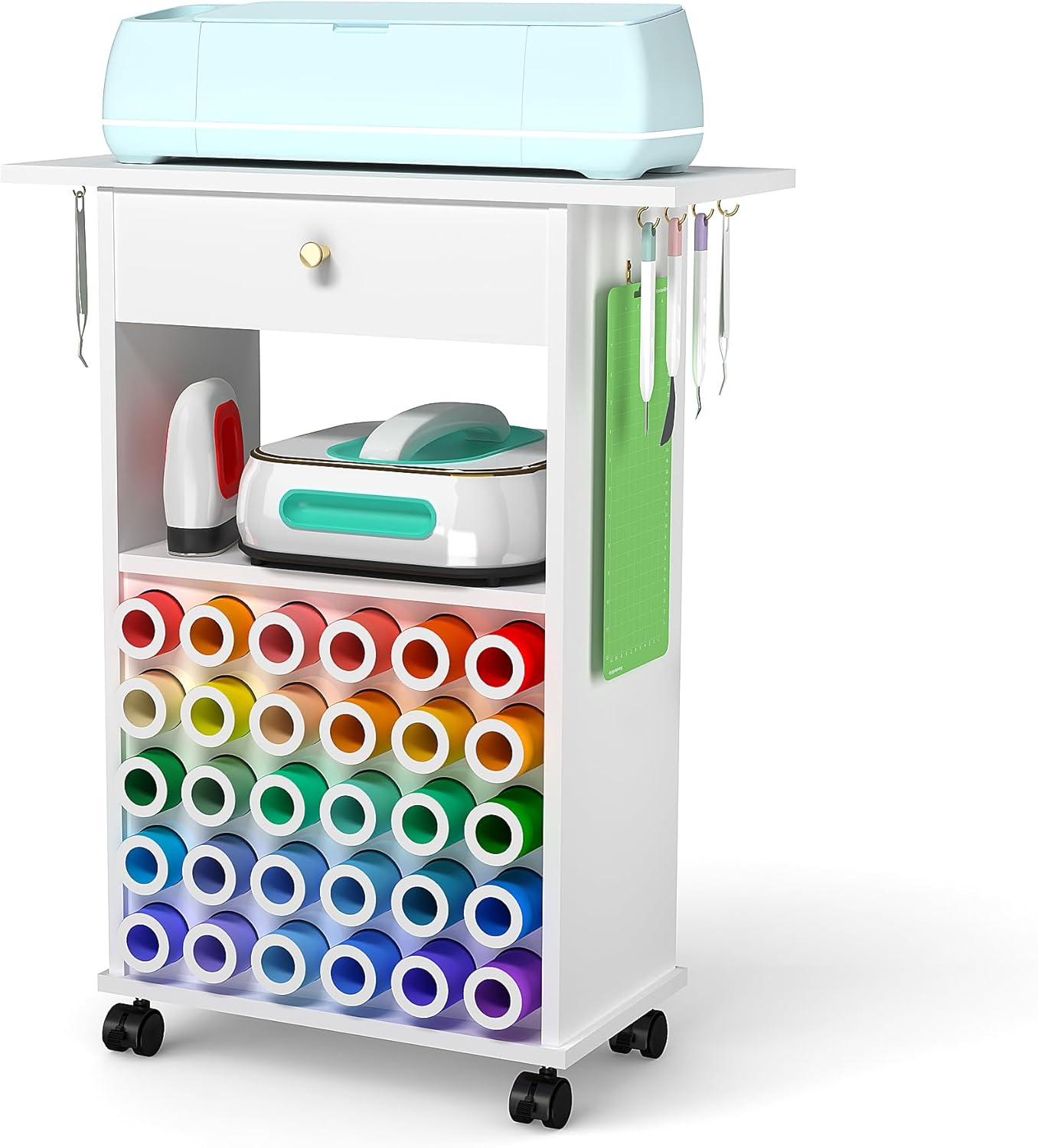 Amazon.com: Craft Organization and Storage Rolling Cart Compatible with ...