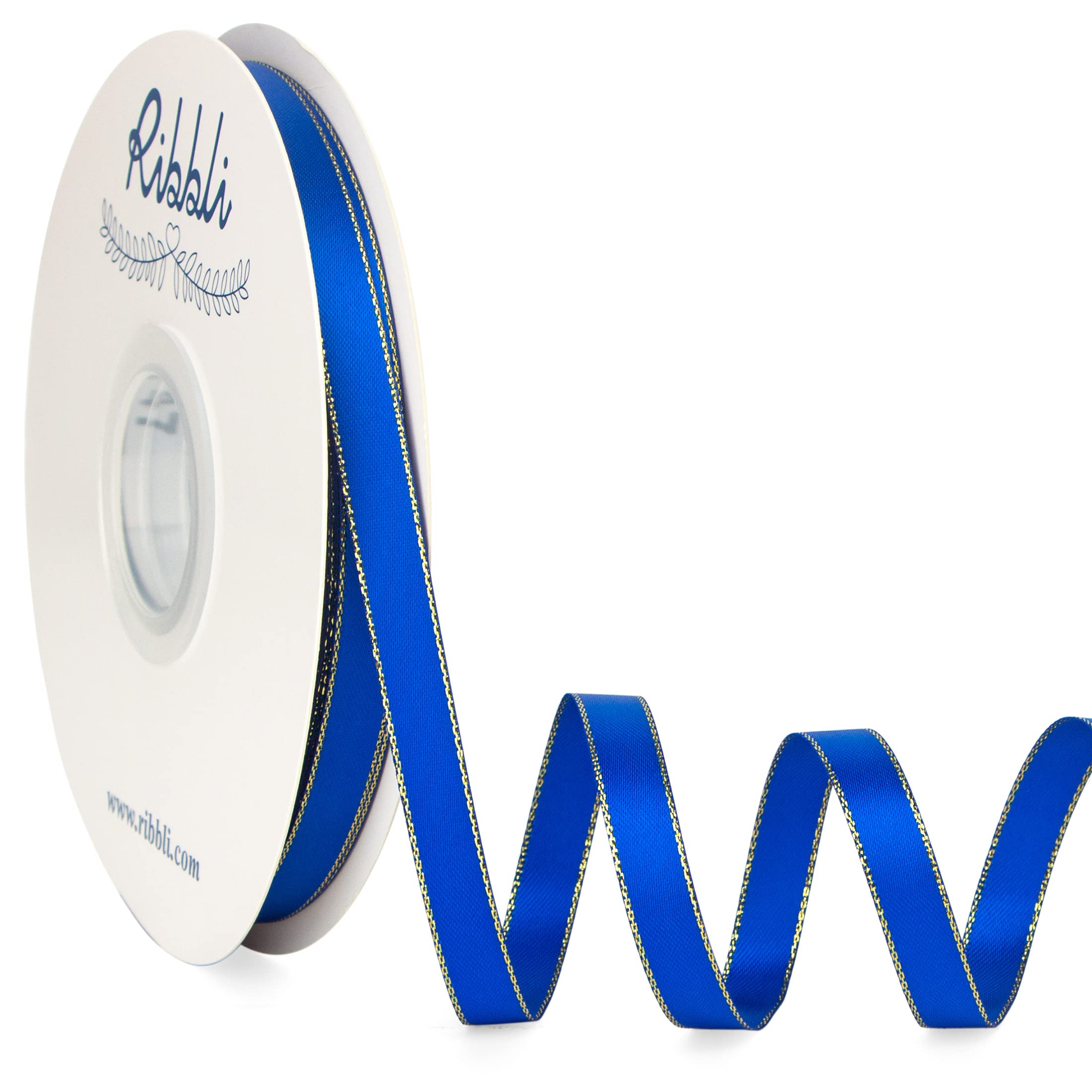 Borde De Cinta Azul Real Real Azul Regalo Cinta Arco Horizontal