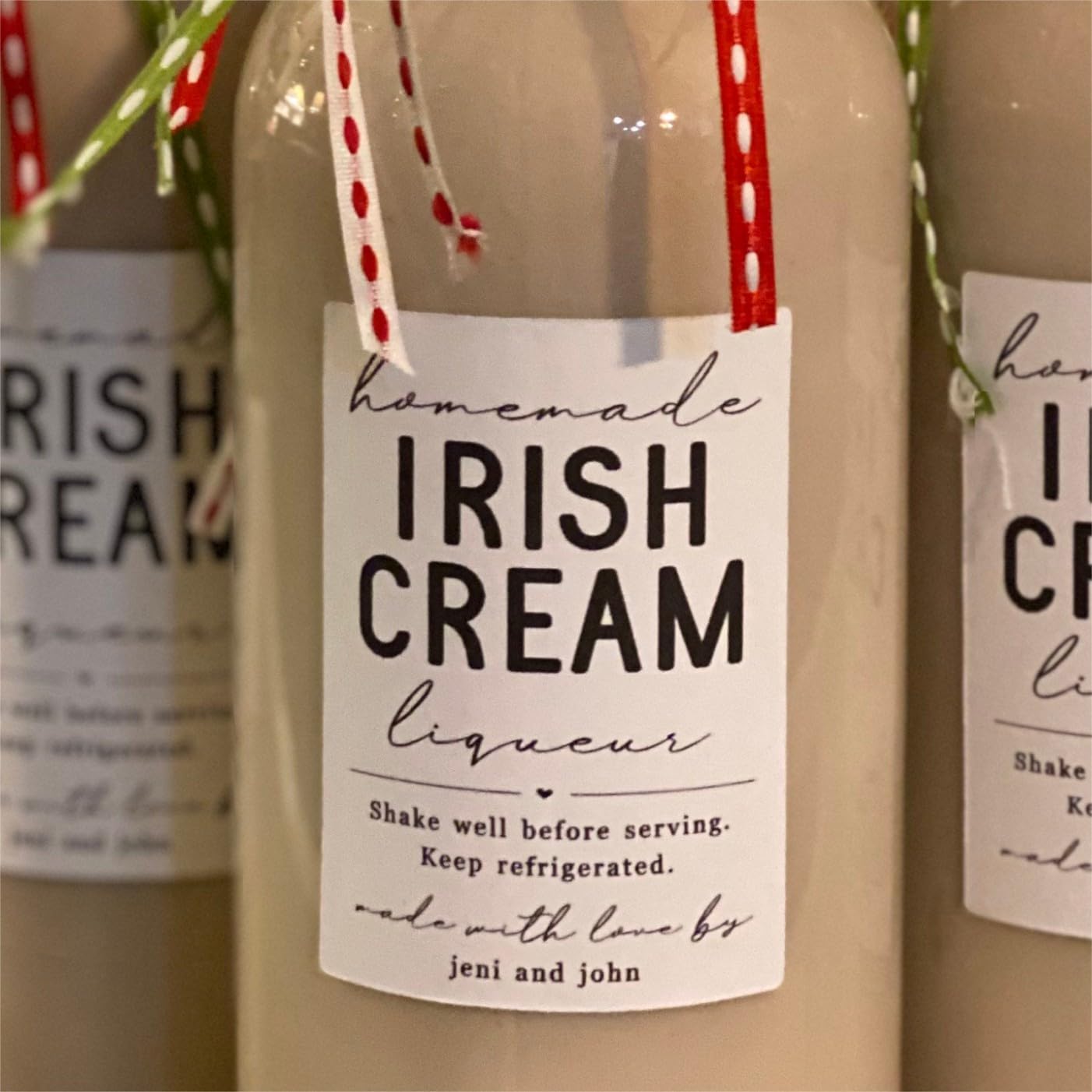 Amazon.com: Homemade Irish Cream Liqueur Label - Set of 15 Personalized ...