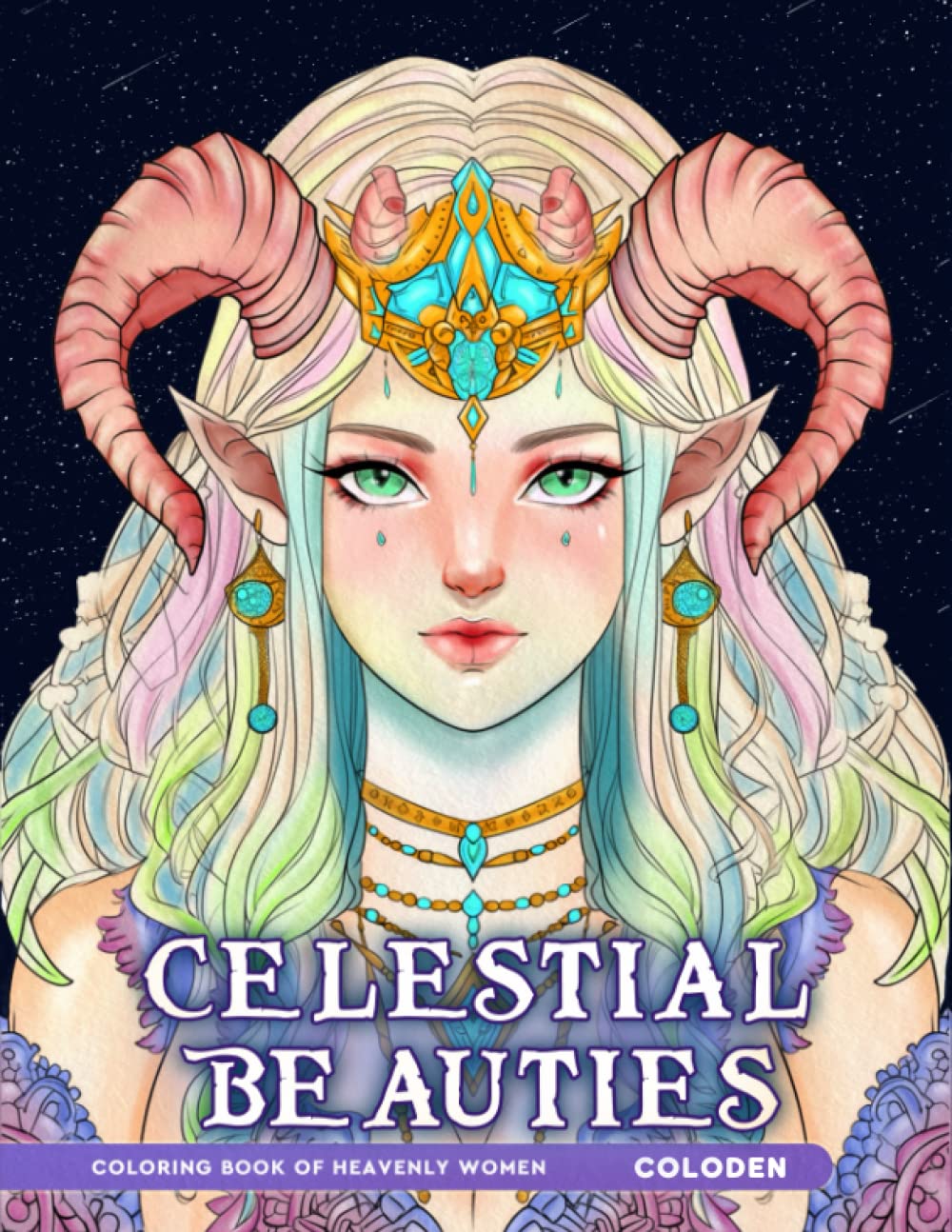 Amazon.com: Celestial Beauties Coloring Book: A Coloring Book Of ...