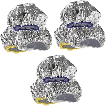 Amazon.co.jp: 9 pcs tin foil hair cap tin foil evaporation cap constant ...