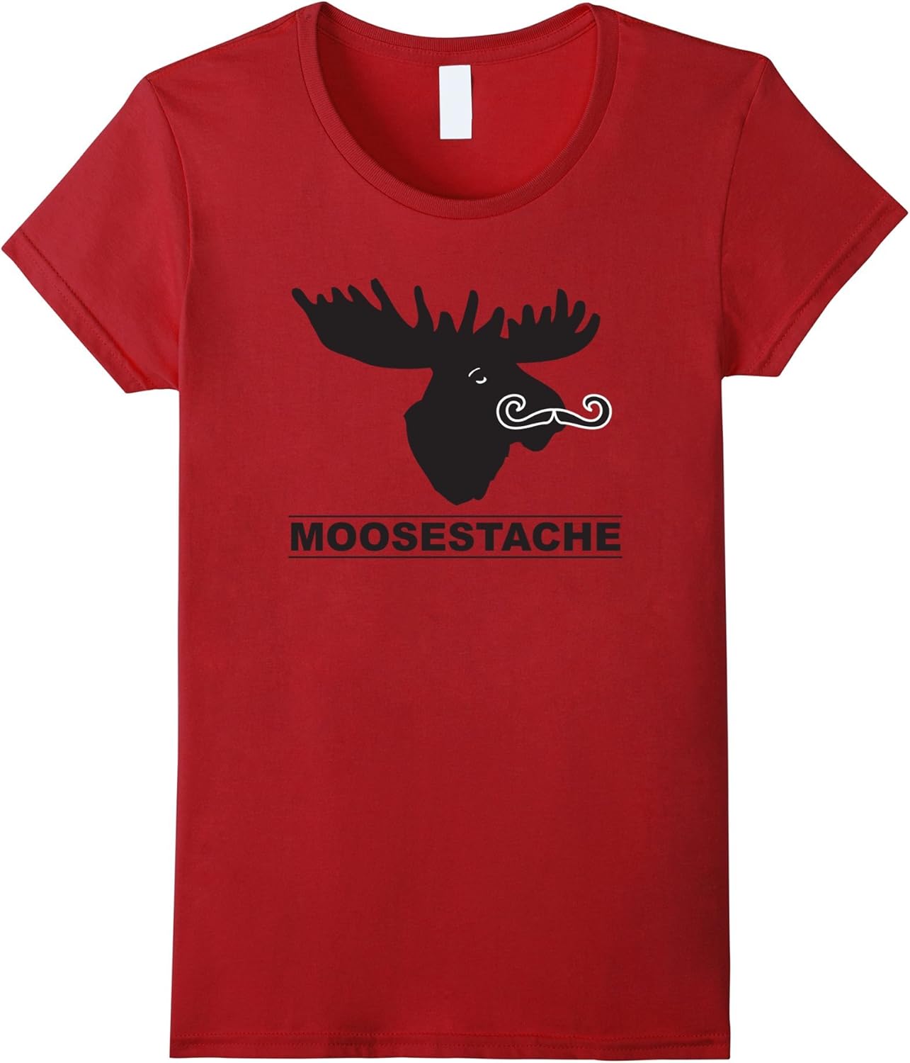 Amazon.com: Funny Men Facial Hair Joke moustache mustache Moose Shirt ...