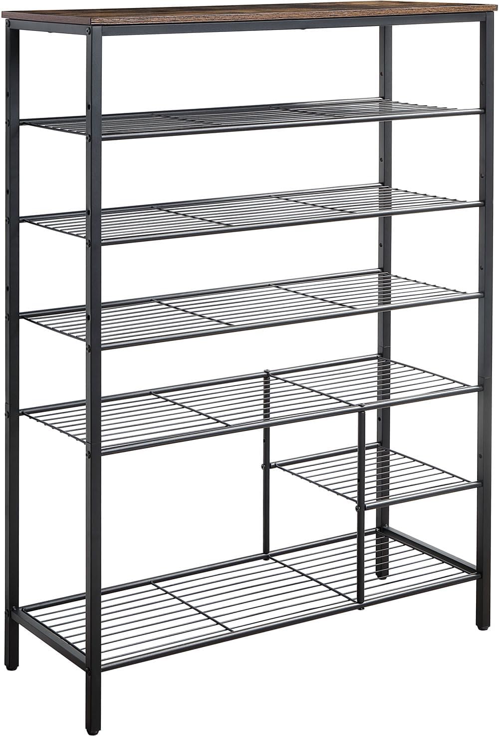 Amazon.com: HQXING 6 Tier Shoe Rack Organizer, Metal Mesh Shoe Storage ...