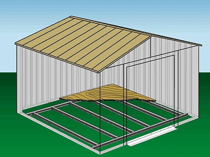 Amazon.com : Floor Frame Kit for 10 x 12 and 10 x 14 ft Sheds : Patio ...