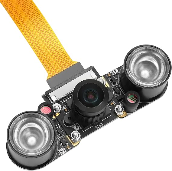 Amazon.co.jp: FPVERA Raspberry Pi 5カメラモジュール 8MP CSI IMX219センサー 160°広角 ...