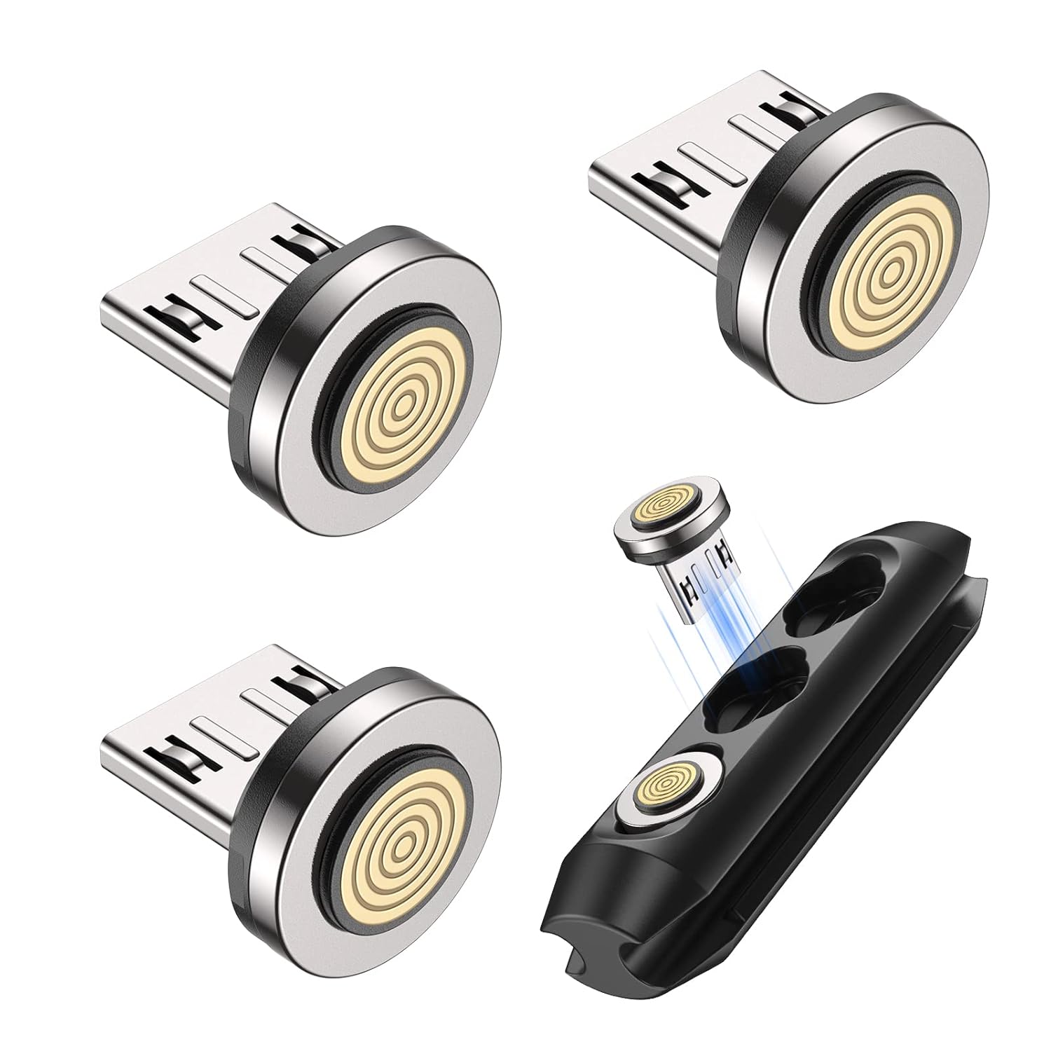 Amazon.com: A.S 9PIN Magnetic Connector Tips Head for Micro USB Android ...