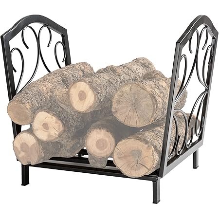 Amazon.com: PHI VILLA 17 Inch Small Indoor/Outdoor Firewood Racks Bin ...