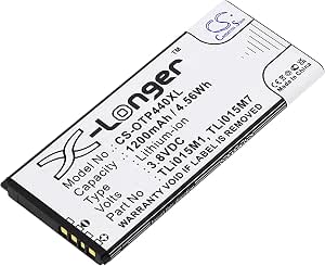 TECHTEK Batteries Compatible with [Alcatel] One Touch Pixi 4 4.0, OT ...