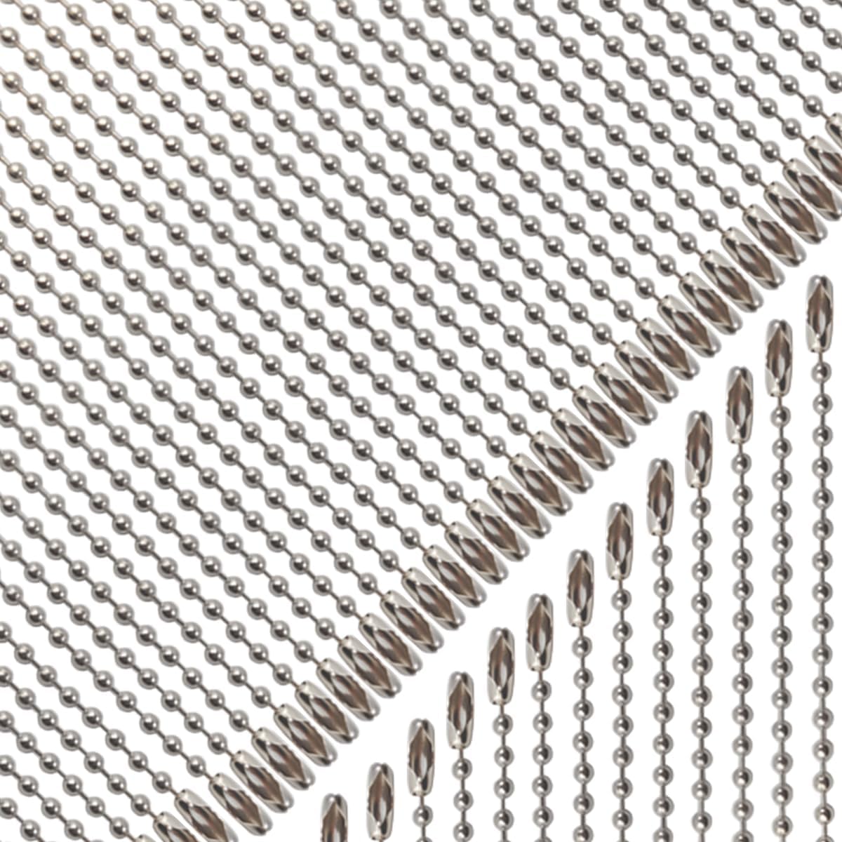 Amazon.com: GXXMEI 220PCS 100mm Long Bead Connector Clasp Ball Chain ...