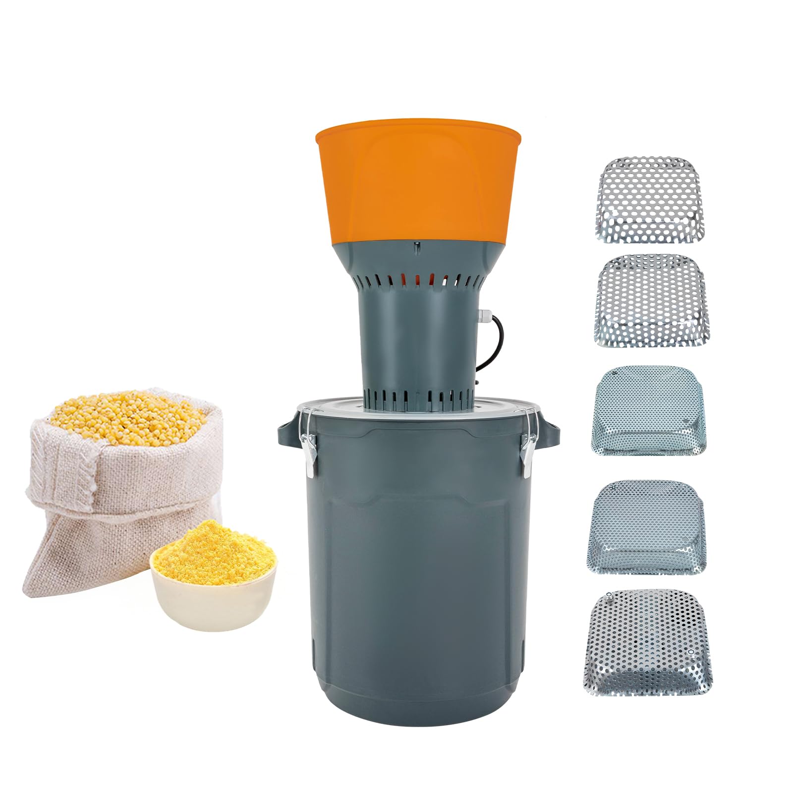 Amazon.com: CNCEST Electric Grain Mill Grinder with Sieves,Grain ...