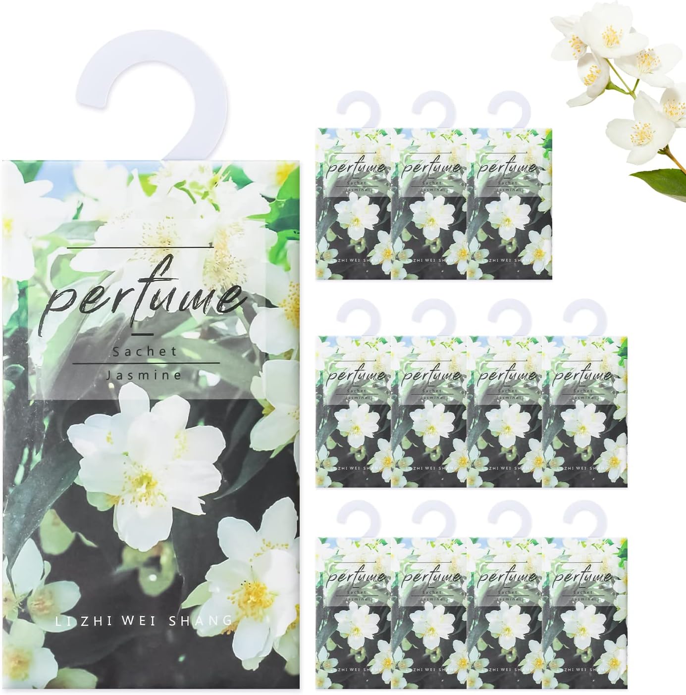 Amazon.com: ANYLION 12 Pack Scent Sachets, Jasmine Sachet Bags, Air ...