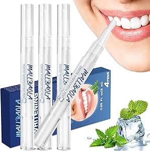 Teeth Whitening Pen(4 Pens), No Sensitivity Teeth Whitening Gel Essence ...