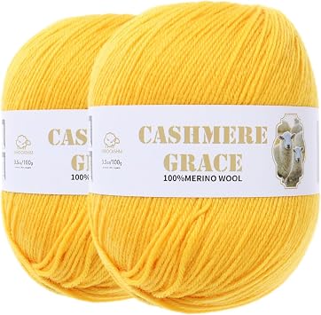 Amazon.com: 100% Pure Natural Merino Wool Yarn (4ply) - Each Ball 3.5 ...