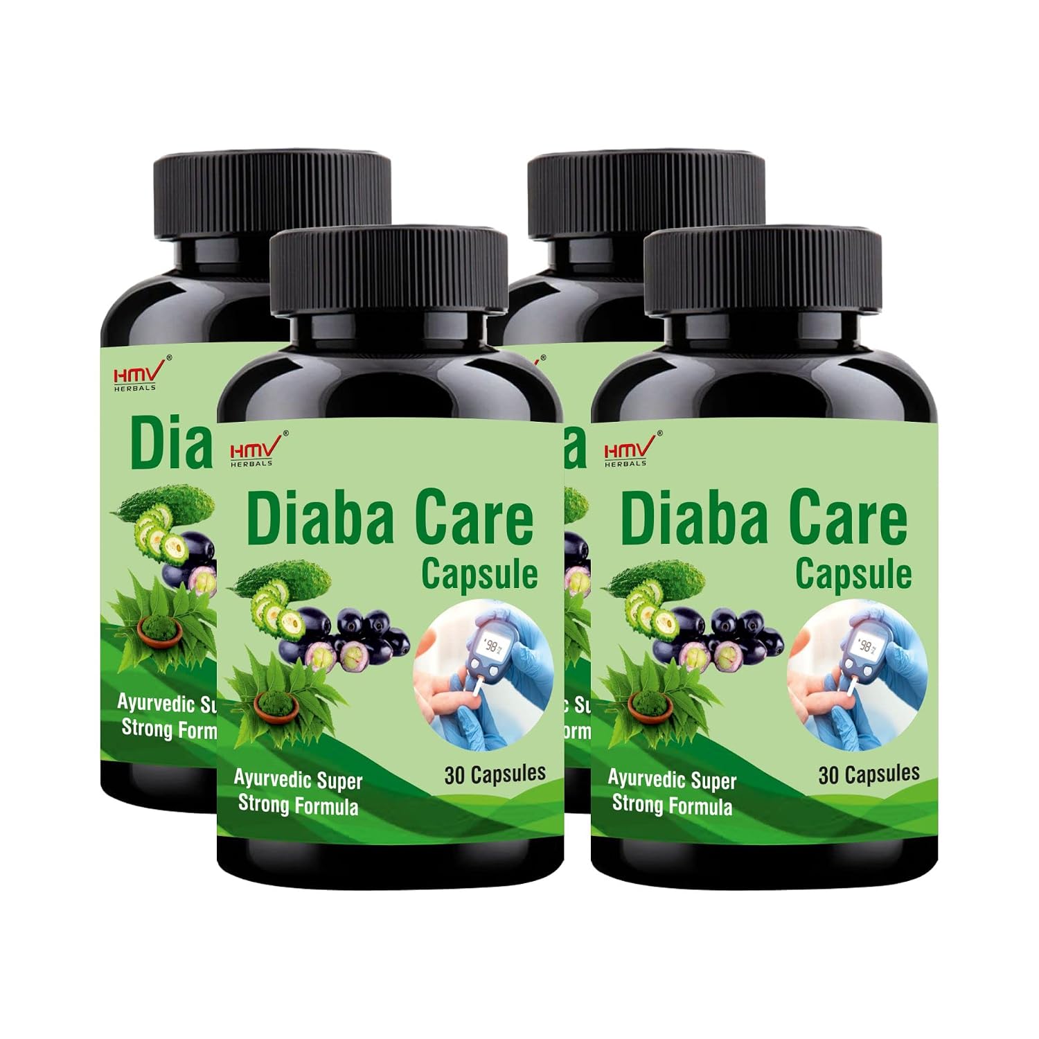 Buy HMV HERBALS DIABA CARE CAPSULES- HERBAL SUGAR CONTROL CAPSULES FOR ...