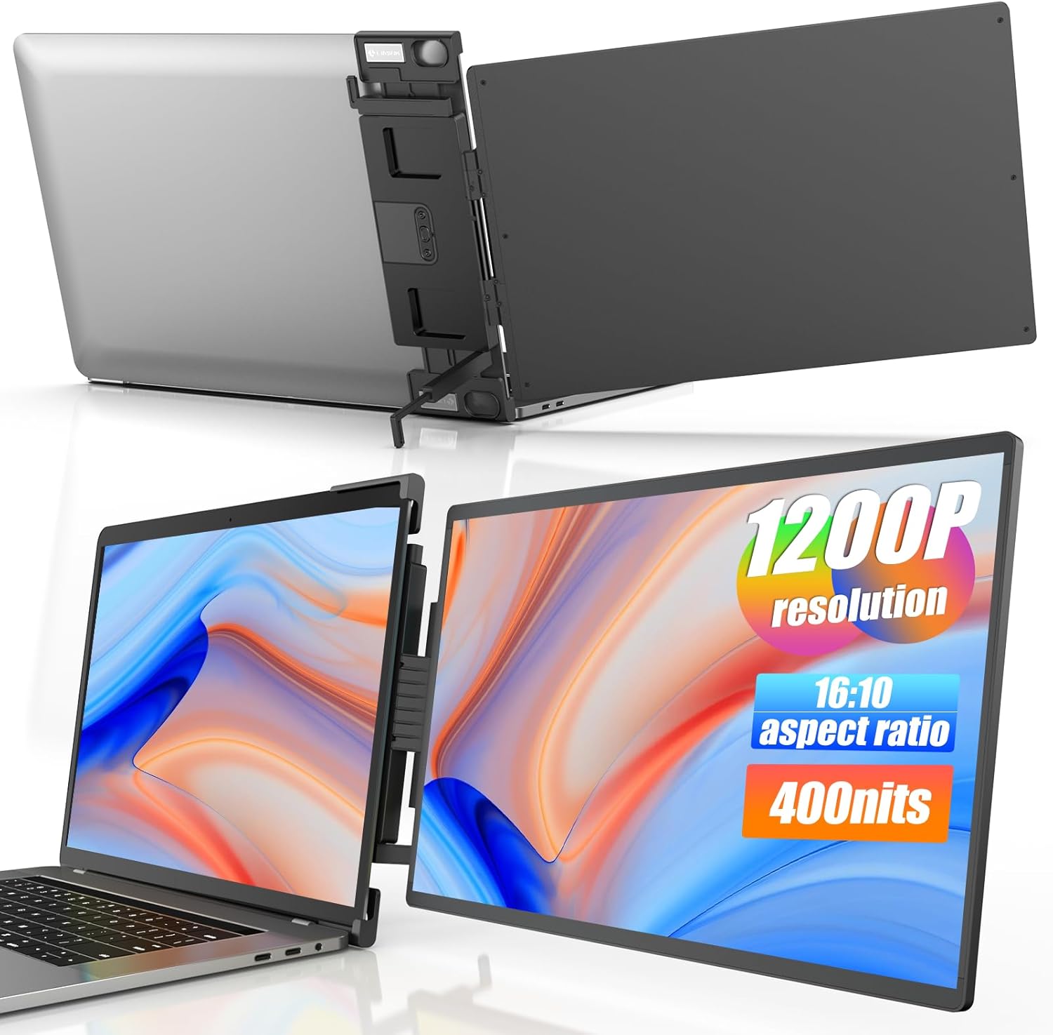 Amazon.com: L LIMINK ET14 Al Alloy Laptop Screen Extender for 13.3-16 ...