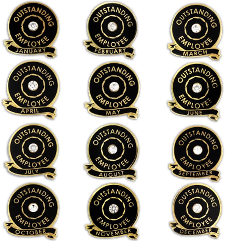 Amazon.com : 72 Pcs Employee of The Month Lapel Pin 3/4 Inch Employee ...