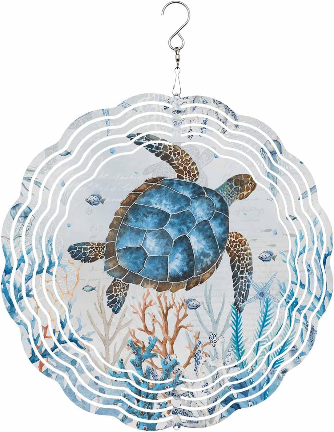 Amazon.com: LEOKOTI Blue Sea Turtle Wind Spinners for Yard and Garden ...