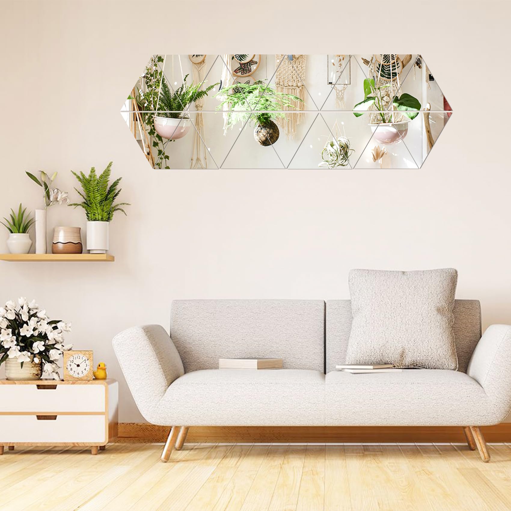 Amazon.com: CEYAZYE 18 PCS Triangle Mirror Stickers,Triangle Mirrors ...