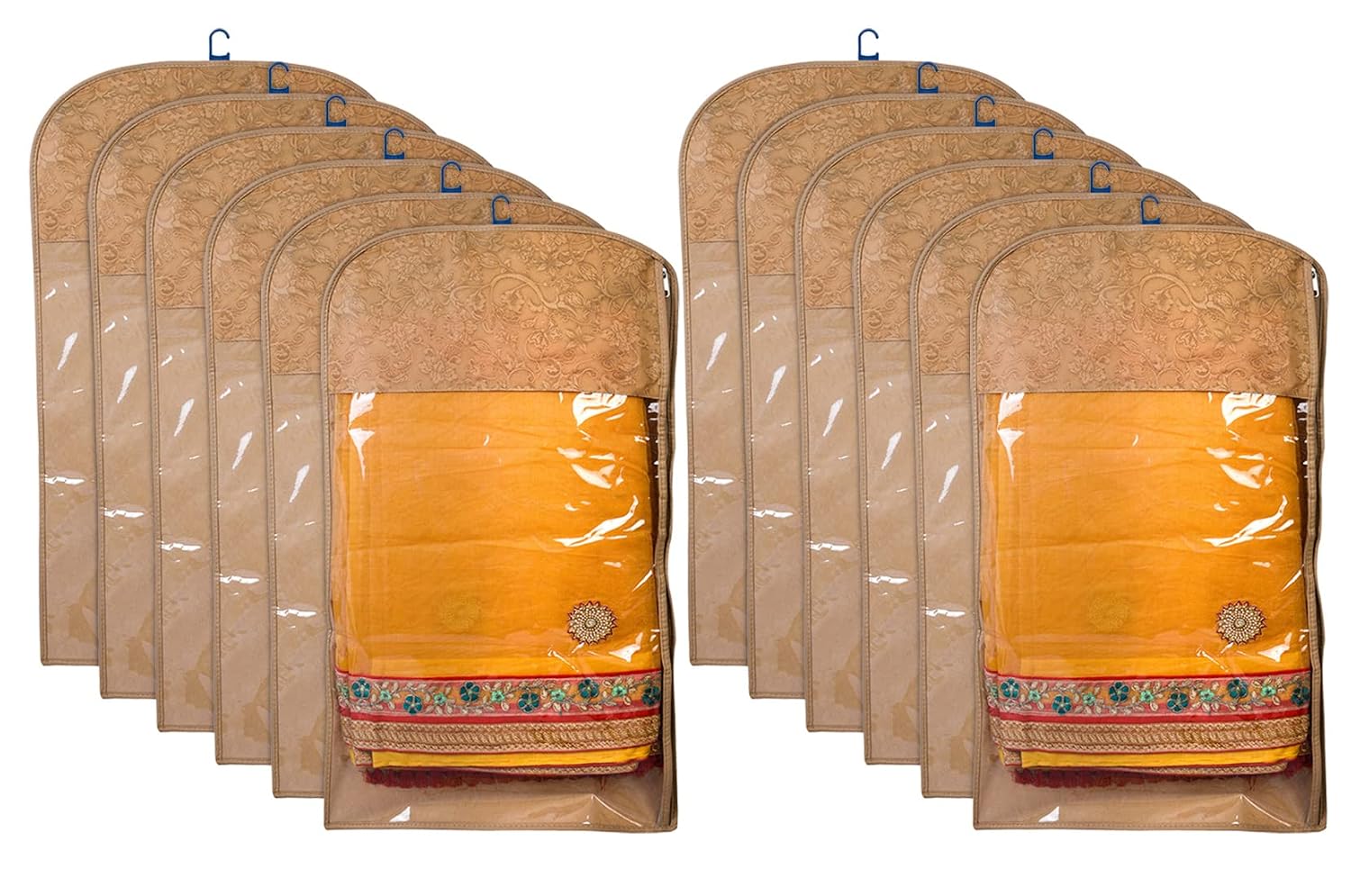 Kuber Industries Hanging Saree Cover for Clothes Storage|Non Woven ...