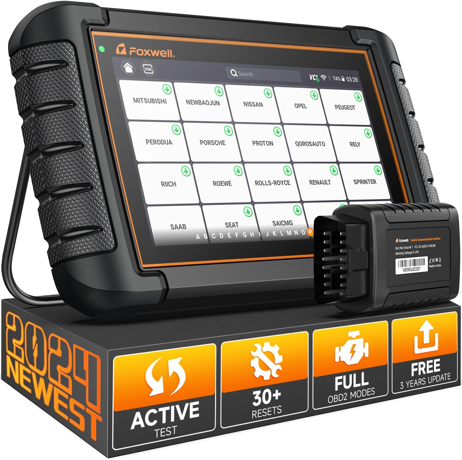 Amazon.com: 2024 Newest FOXWELL Scanner NT809BT Bidirectional Scan Tool ...