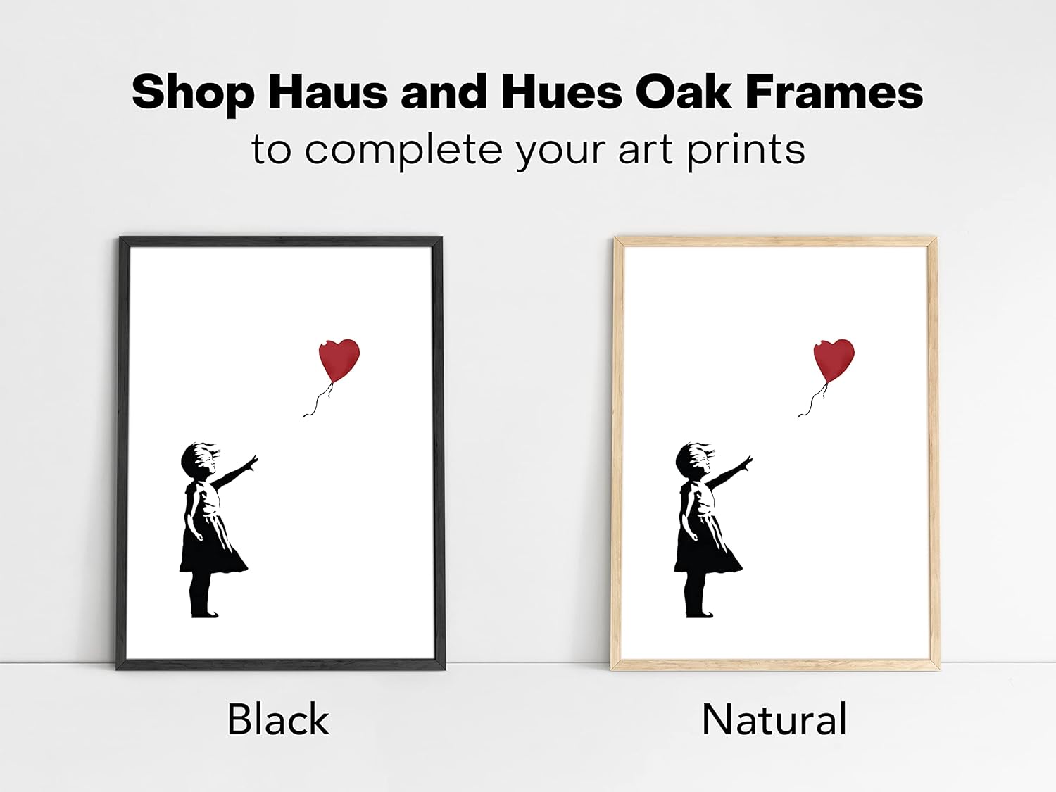 Buy Banksy Wall Art Girl With Balloon - by Haus and Hues | Banksy Art ...