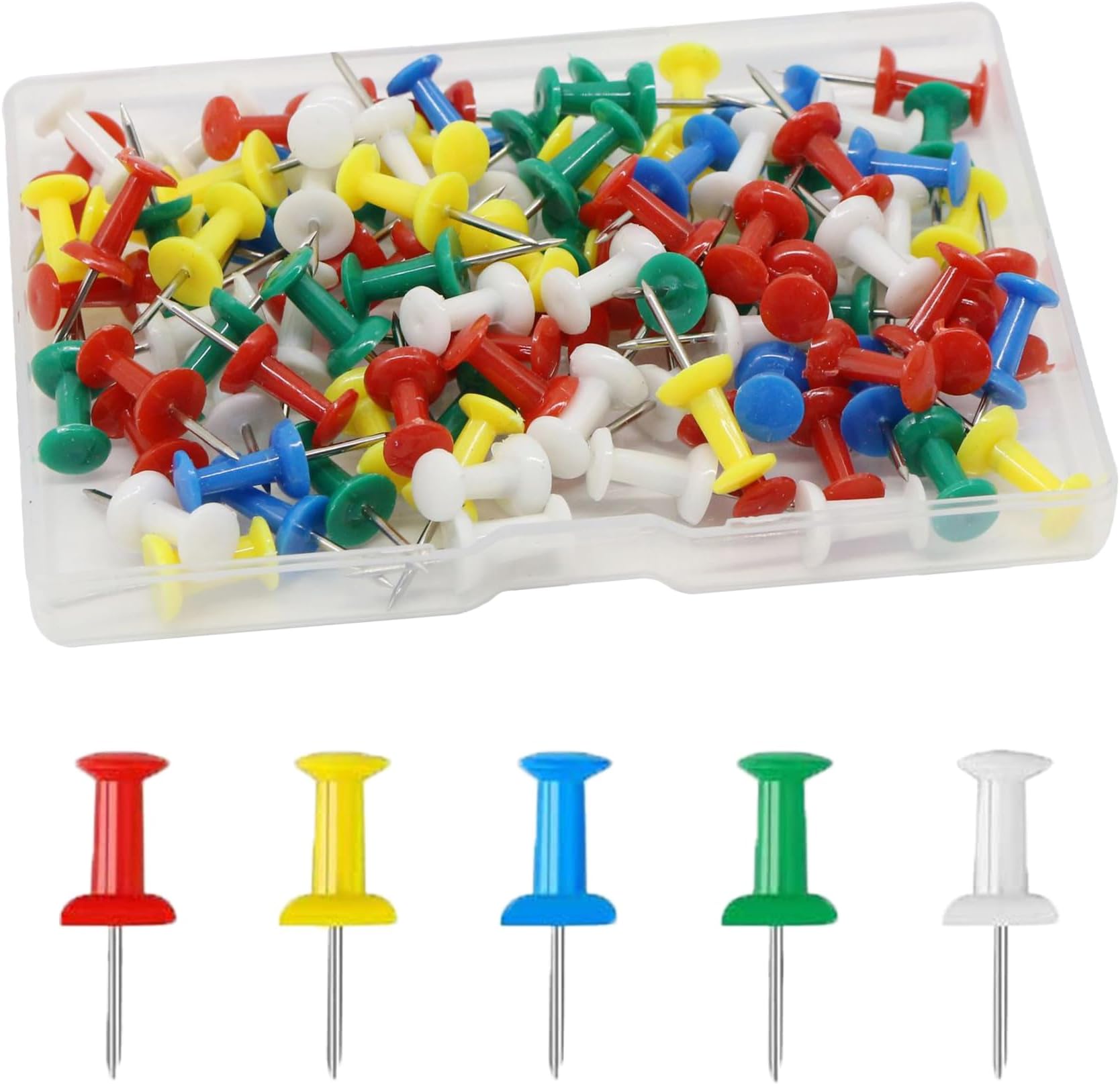 Just stationery Push PINS, Multicolour, One Size : Amazon.co.uk ...