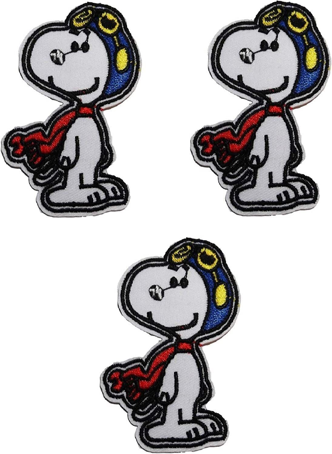 Amazon.com: Snoopys Cartoon Dog Pilot Costume 3 Inches Tall Set of 3 ...