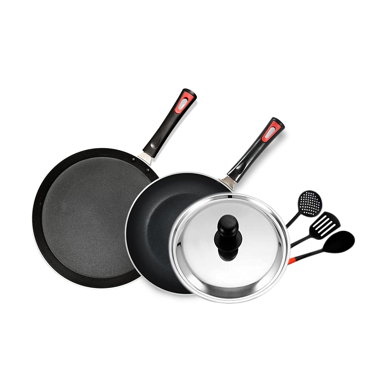 Buy MACclite Non-Stick Alpha + Induction Base Happy Combo Set of 6 Pcs ...