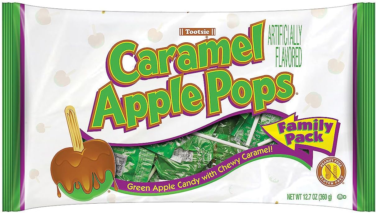Amazon.com: Assorted Caramel Apple Lollipops, Delicious Fall Flavored ...