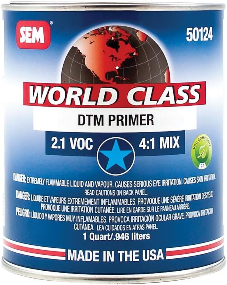 Amazon.com: SEM 50124 World Class DTM Primer - 1 Quart : Automotive