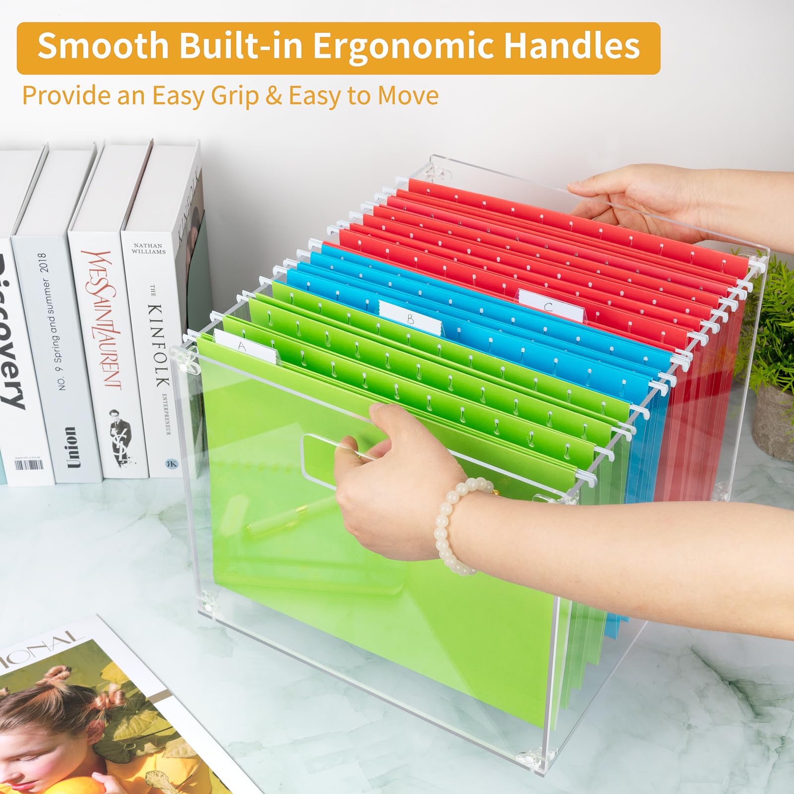 With Handle Smead Fastener File Folders - Letter Size, 1/3-Cut Tab, 2 ...