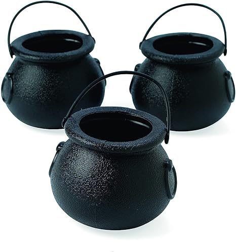 Amazon.com: Fun Express 1 Dozen Mini Cauldron Kettles, BPA Free Plastic ...