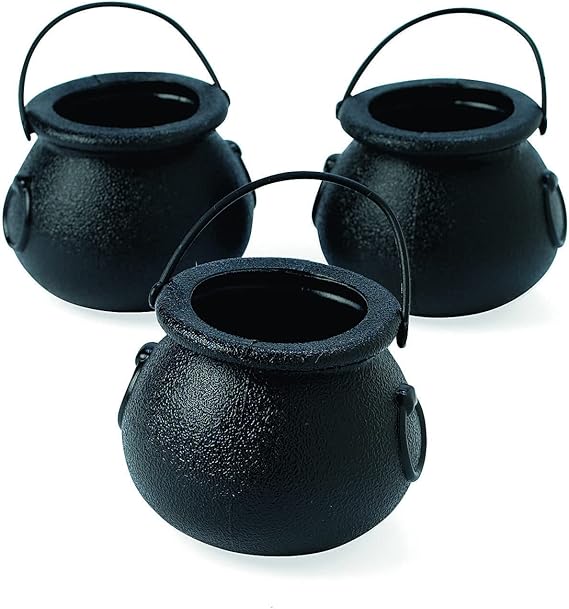 Amazon.com: Fun Express 1 Dozen Mini Cauldron Kettles, BPA Free Plastic ...