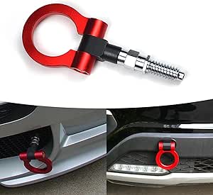 Amazon.com: QODOLSI Pack-1 Car Front Bumper Tow Hook, Trailer Ring ...