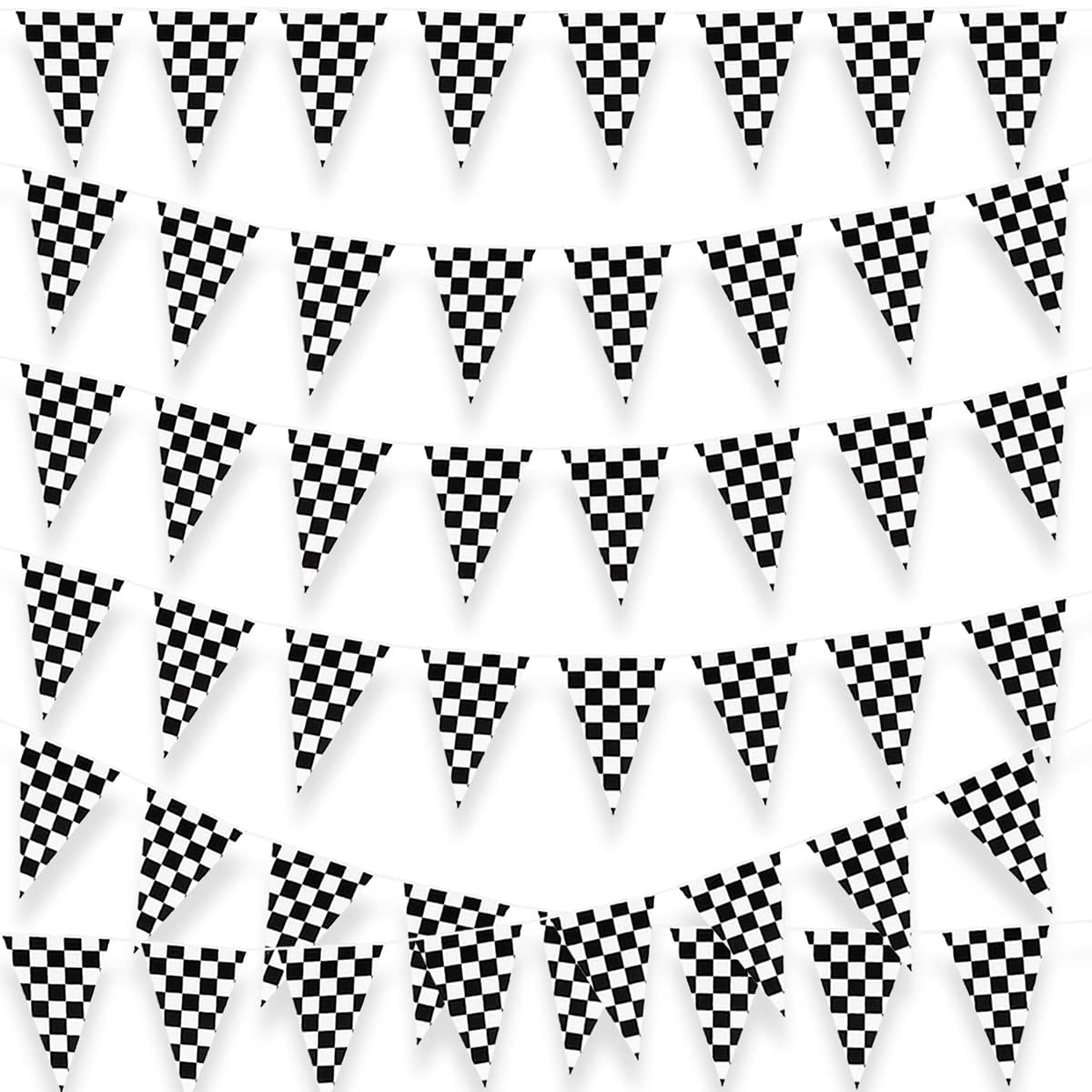 100 Ft Pennant Banner Checkered Racing Flag Triangle Flag F1 ...