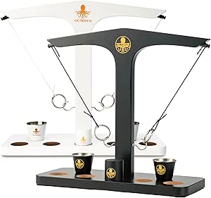 Amazon.com: Octopus Games Ring and Hook Toss Game - Fun Table Games for ...