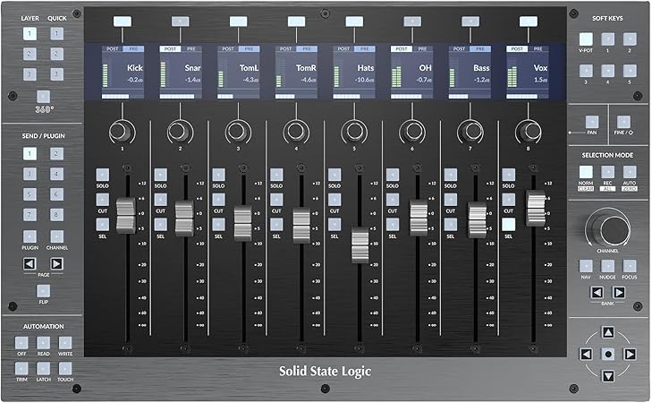 Amazon.com: Solid State Logic UF8 Advanced DAW Controller : Musical ...