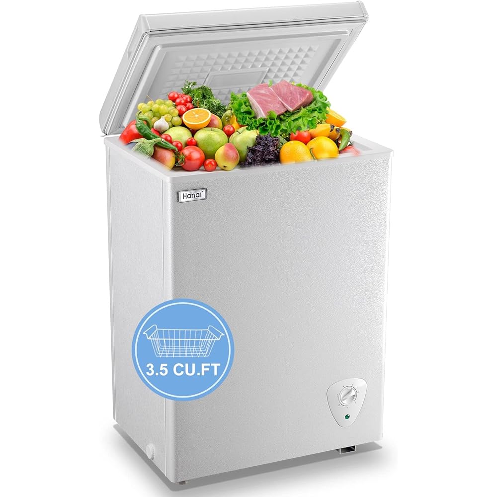 $28/mo - Finance Chest Freezer Small Deep Freezer 3.5 Cu.Ft Mini White ...