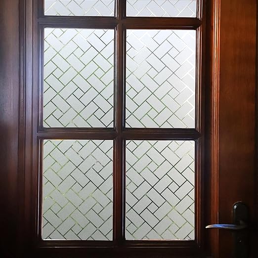 Amazon.com: VSUDO 2 Rolls 17.7" by 78.7" Privacy Window Film, Slanted ...