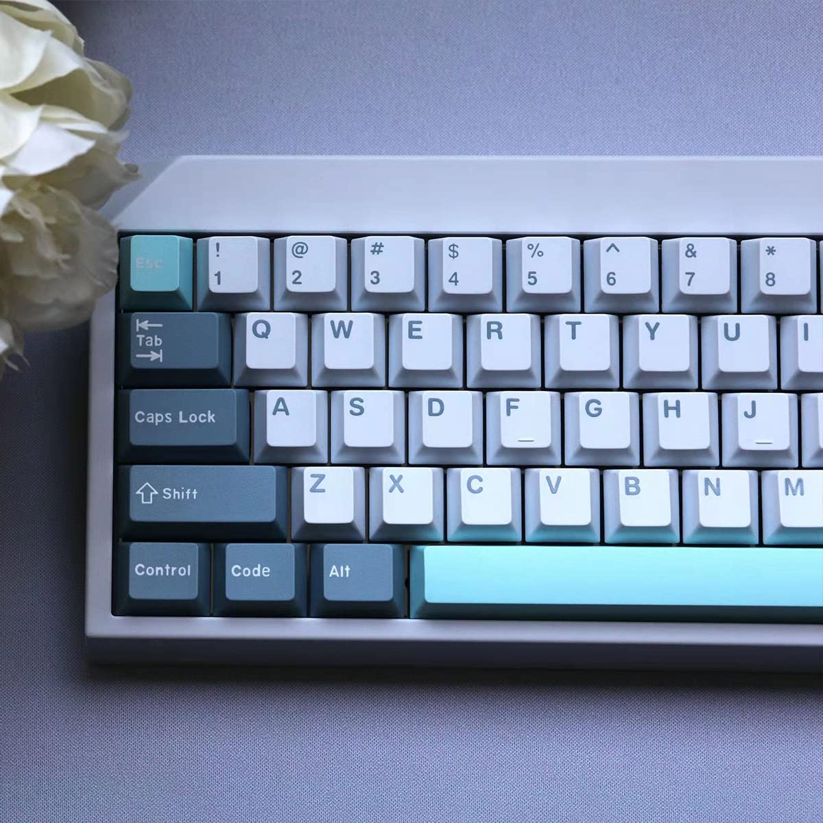 UK Keycaps 171 Keys Cherry Profile Double Shot ISO/ANSI Layout English ...