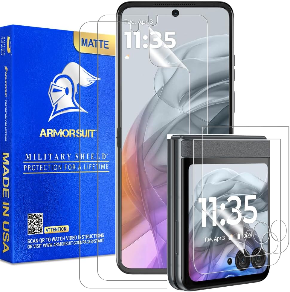 Amazon.com: JZG [3+2 Pcs] Screen Protector for Motorola Razr (2024 ...