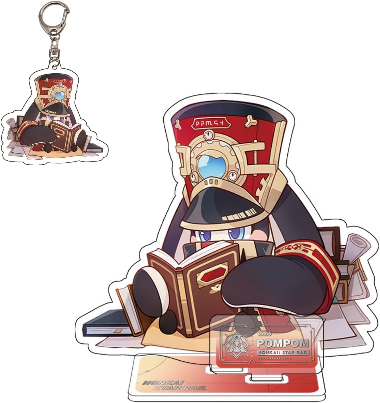 Amazon.com: Hilichurl Pom-Pom Stand Star Rail Double Deck Standing Card ...